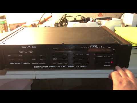 Scientific Audio SAE Model C102 Cassette Deck Working! See | Reverb