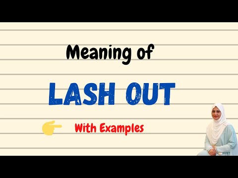 Daily vocabulary | Lash out Meaning | Vocabgram