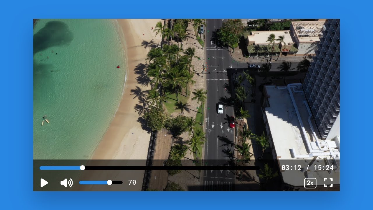 Custom Video Player Using Javascript | Step By Step Javascript Project