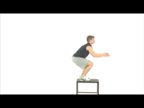 Box Jump-Up with Stabilization Transverse | myworkouts.io