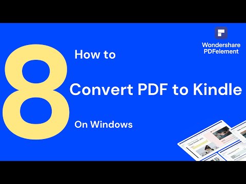 How to Convert PDF to Kindle on Windows | PDFelement 8