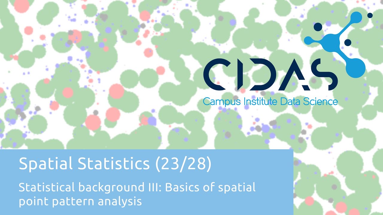 Spatial Statistics - Statistical Background III: Basics of Spatial Point Pattern Analysis