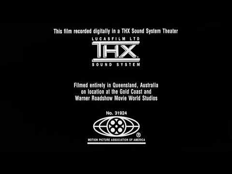 Shot Entirely At Warner Bros. Movie World/MPAA Rating Card (R, 1992) (540th VIDEO)