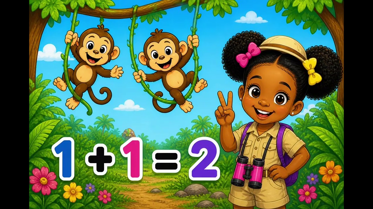 Monkey Count Song | Snippet |  Fun Toddler Math