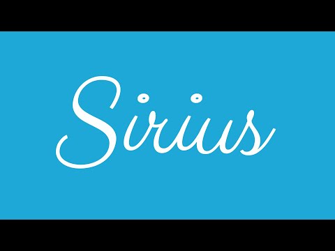 Learn how to Sign the Name Sirius Stylishly in Cursive Writing