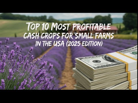 "Top 10 Most Profitable Cash Crops for Small Farms in the USA (2025 Edition)". #cropsolutions