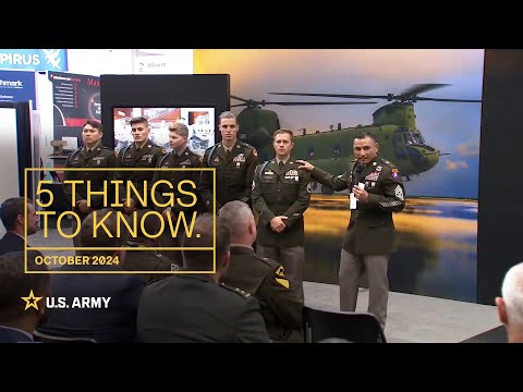 5 Things to Know | October 2024 | U.S. Army
