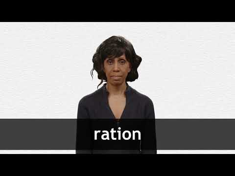 RATION definition and meaning | Collins English Dictionary