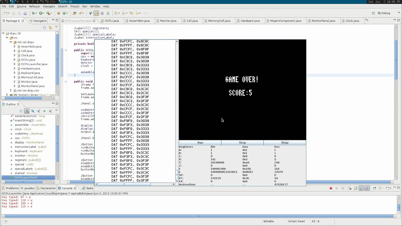 DCPU-16 Assembler & Emulator