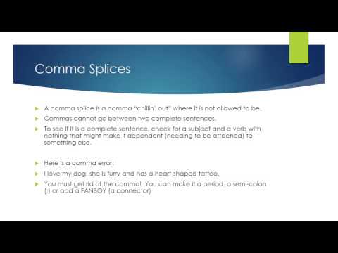 A Comma Crash Course