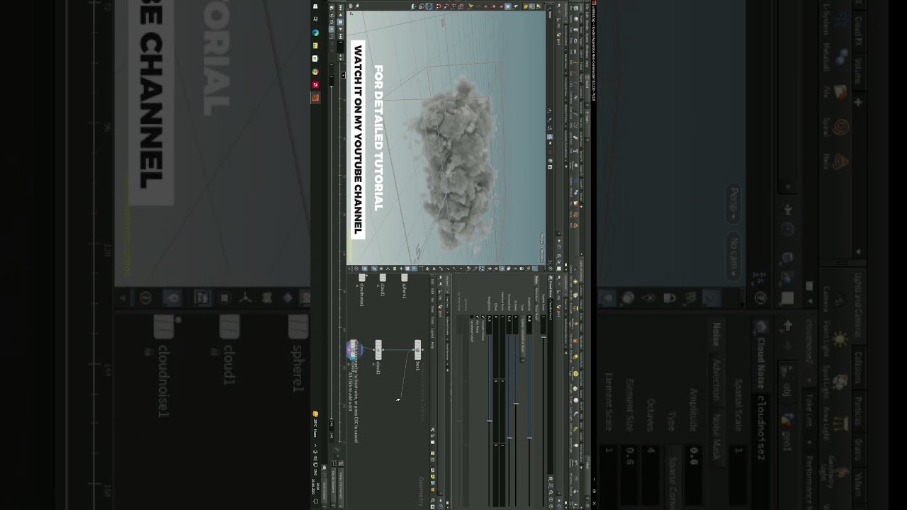 creating clouds in houdini sidefx #houdini #clouds #multimedia #tutorials #visualeffects