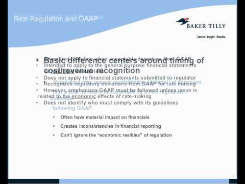 Basic Concepts in FERC and Utility Accounting