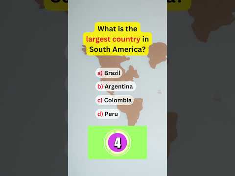 What is the largest country in South America? | Biggest State in South America? | #america #shorts