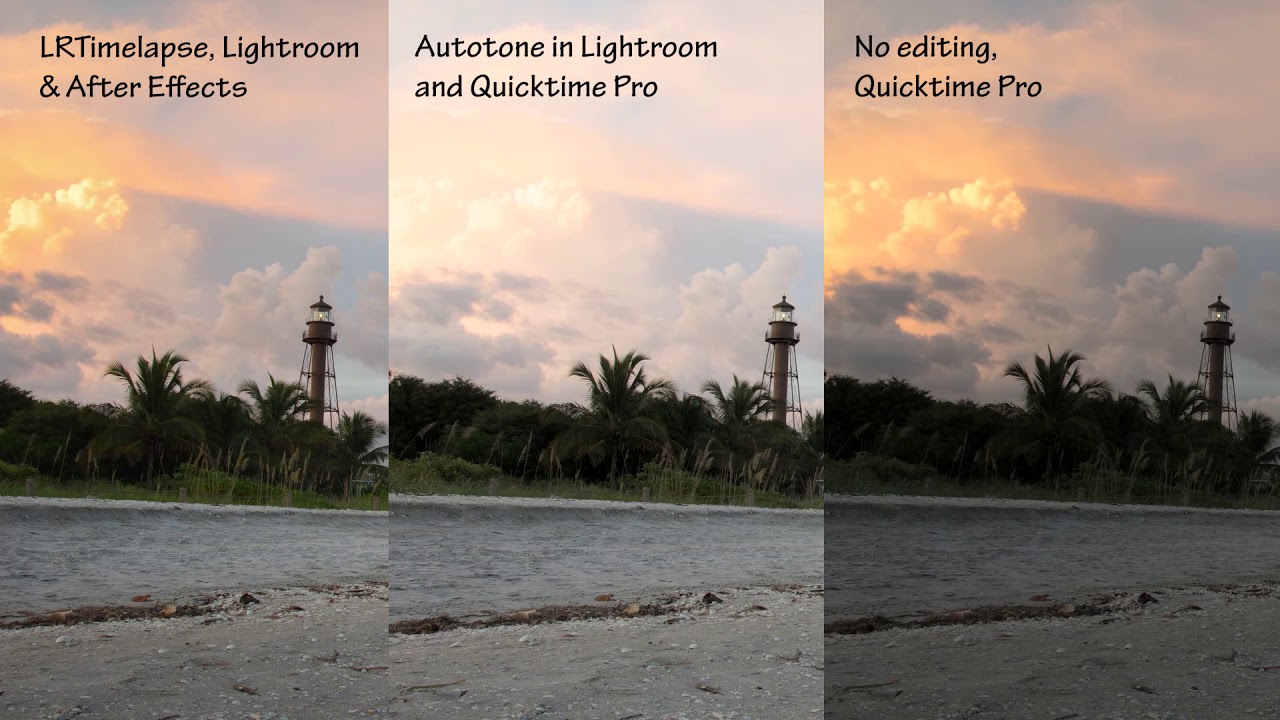 Timelapse Editing Comparison