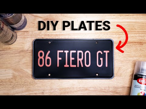 Making a Custom License Plate for My Project Car!