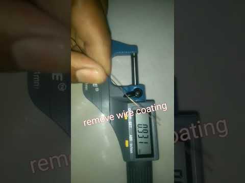 wire gauge calculation/wire gauge calculation by digital micrometer #shortvideo #viral #micrometer