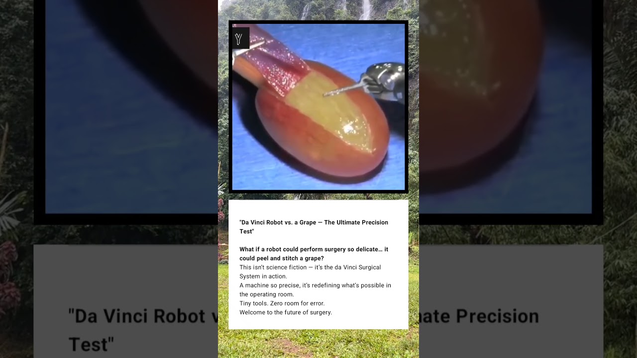 Da Vinci Robot vs. a Grape — The Ultimate Precision Test