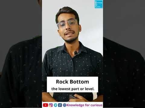 rock bottom meaning phrase idiom #shorts