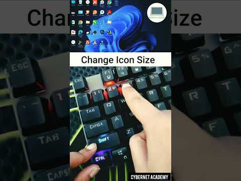 Windows Shortcut to Change Desktop Icon Size – Make Windows Icons Bigger or Smaller Instantly