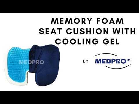 MEDPRO™ Memory Foam Seat Cushion with Cooling Gel