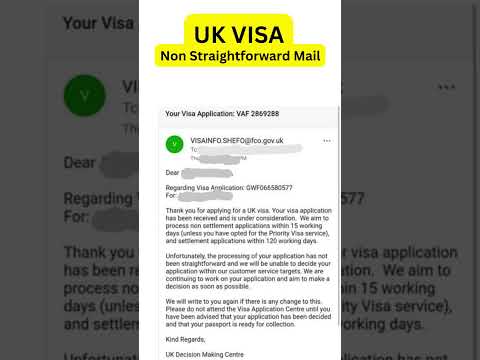 UK VISA II non straightforward mail from ukvi #viral #ukvisa #uk #india