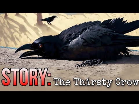 The Thirsty Crow | Story in Urdu/Hindi | Moral stories for kids