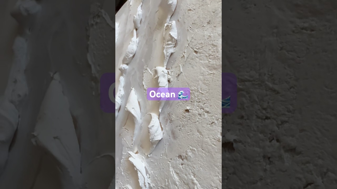 Ocean textured #shorts #oceantexture #trendingshorts #diy #wallhangingcraftdecor #textureart