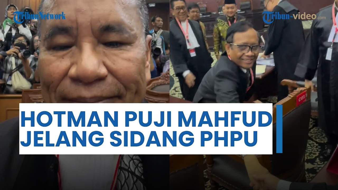 Momen Hotman Paris Salami Mahfud MD Jelang Sidang Putusan di MK, Puji ... Momen Hotman Paris Salami Mahfud MD Jelang Sidang Putusan di MK, Puji ...