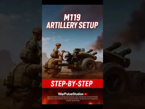 AMERICAN ARTILLERY M119 SETUP - Step By Step #usarmy #howit #stepbystep #war #army #setup