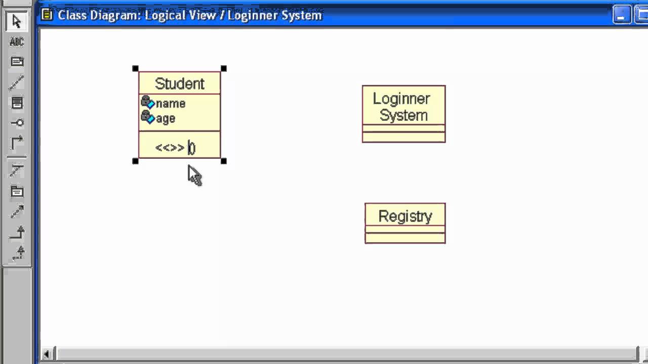 How to create Class Diagram in Rational Rose