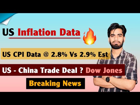 America का दमदार Data 🔥 CPI @ 2.8% Vs 2.9% Est 🤔 क्या लौटेगी तेजी ? Dow Jones ‼️ Breaking News