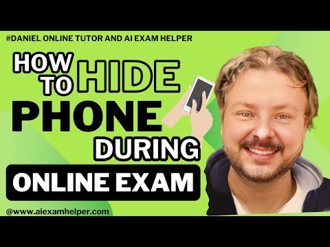How can i hide my phone during Respondus Lockdown Browser Exam