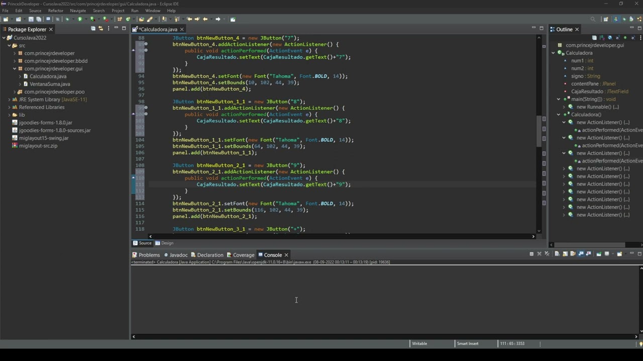 22 Calculadora Con JFrame Eclipse