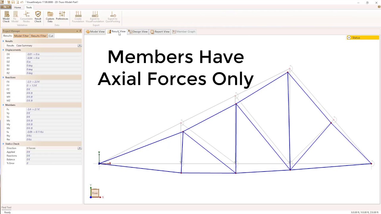 VA 17 Tutorial: An Academic 2D Truss