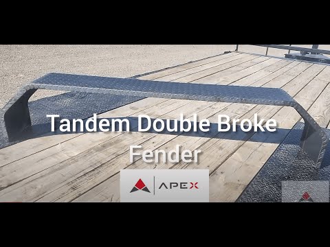 TANDEM AXLE DOUBLE BROKE FENDERS - APEX TRAILER PARTS