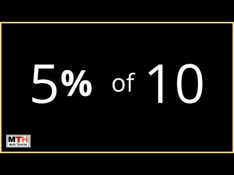 5 percent of 10 | Percentage: Find 5% of 10