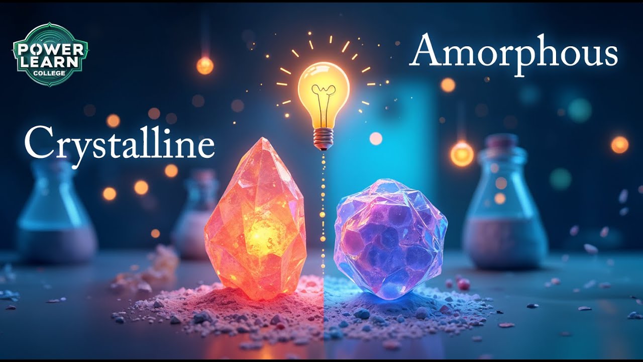 Crystalline or Amorphous? 💡 The Easiest Way to Learn Solid State!