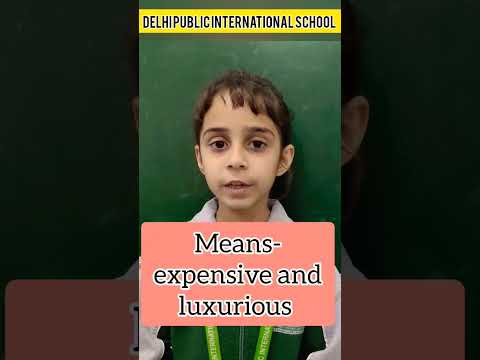 OPULENT (meaning and sentence) || Rangat (Grade 3) || DPIS || Suncity || Rewari #youtubeshorts