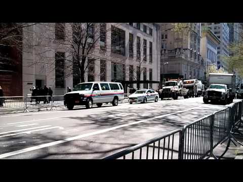NYC Department Of Sanitation On Standby At The Greek Independence Parade