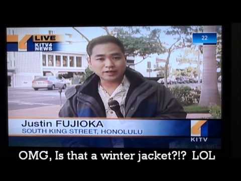 Freezing temperatures in Hawaii winter shocking video oahu island cold amazing!