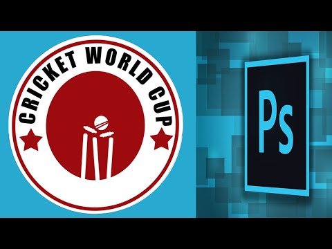 LOGO design | Cricket World Cup Logo Create Easy way - 11 min (2020)