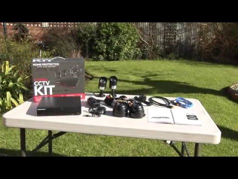 Home Protector 4 Camera CCTV System installation - 4960/C700