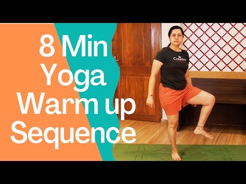 Yoga warm up sequence I 8 Minute Pre-Workout Yoga Flow I Warm Up Stretches I Warm Up Before Yoga