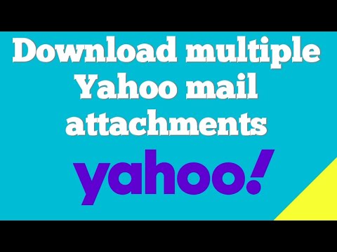 How to download Yahoo mail attachments