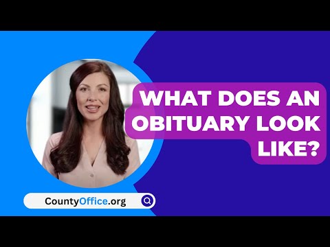 What Does An Obituary Look Like? - CountyOffice.org
