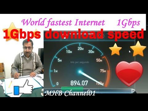 World fastest Internet 1Gbps
