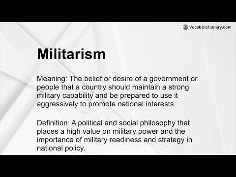 Militarism Meaning