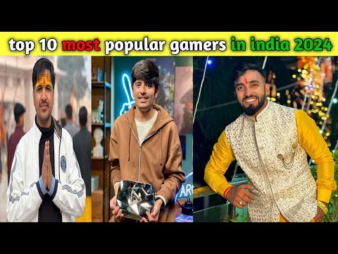 top 10 gamers in india 2024 || Desi gamers, techno gamerz, carry minati, @TotalGaming093