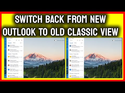 How To Switch from NEW OUTLOOK to old CLASSIC View in Windows