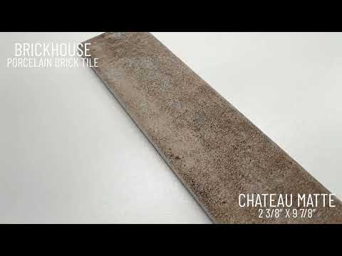 BRICKHOUSE PORCELAIN BRICK TILE: CHATEAU MATTE